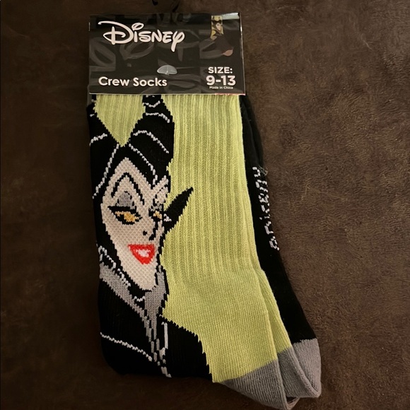 Disney | Underwear & Socks | Disney Maleficent Crew Socks | Poshmark